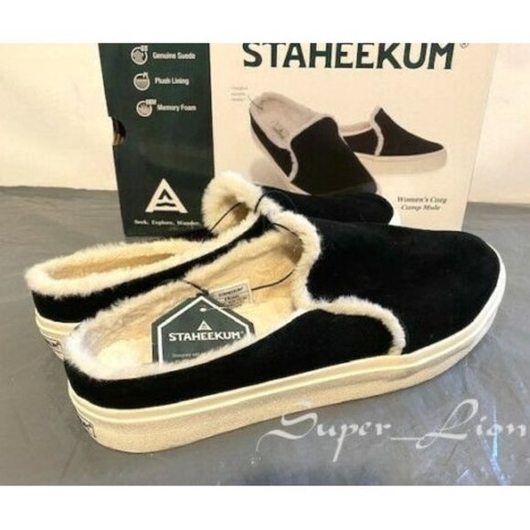 Staheekum | Shoes | Staheekum Womens Memory Foam Cozy Camp Mule Black ...